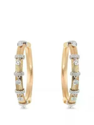 Nikos Koulis Feelings Diamond Hoop Earrings - Gold