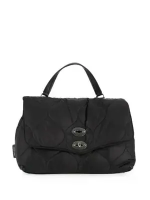 ZANELLATO Postina Lunaria Quilted Shoulder Bag - Black