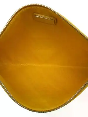 Prada Embossed Logo Canvas Wristlet Clutch Bag