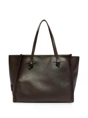 GIANNI CHIARINI Marcella Leather Tote Bag - Brown