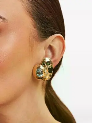 CAROL KAUFFMANN Tourmaline And Topaz Earrings