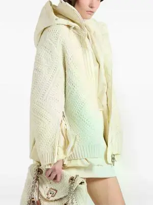 Ermanno Scervino Cable-knit Layered Jacket