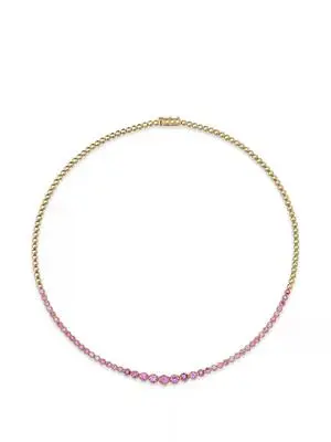 JENNIFER MEYER 18k Yellow Sapphire Tennis Necklace