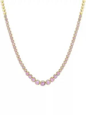 JENNIFER MEYER 18k Yellow Sapphire Tennis Necklace