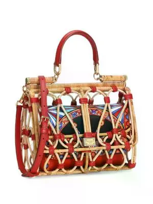 Dolce & Gabbana Sicily Handbag With Embroidery