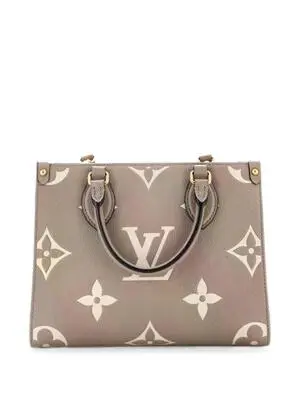 LOUIS VUITTON Onthego Bicolor Monogram Empreinte Giant Pm Tote Bag
