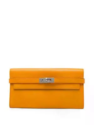Hermès 2014 Epsom Kelly Longue Wallet Long Wallets - Orange