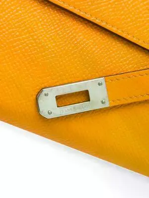 Hermès 2014 Epsom Kelly Longue Wallet Long Wallets - Orange
