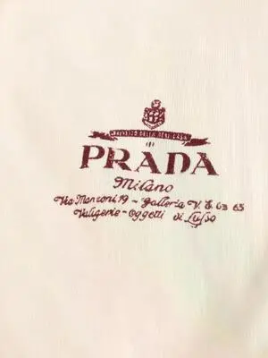 Prada 2010s Logo-print Polo-collar Mini Dress
