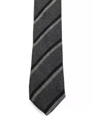 Eleventy Diagonal-stripe Wool Tie