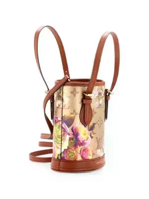 LOUIS VUITTON Limited Edition Garden Monogram Canvas Nano Bucket Bag