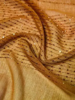 Marella Sequin-embellished Frayed Scarf - Brown