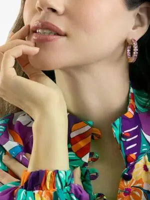 Goshwara Sapphire Oval Hoop Earrings