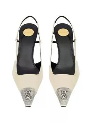 Saint Laurent Cassandra Plaque Pumps