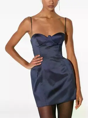 Elisabetta Franchi Mini Dress In Gazar Fabric