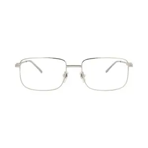 Gucci Square-frame Metal Optical Frames /transparent - Silver