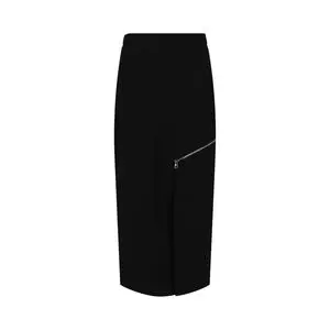 Alexander McQueen Zip-detailed Midi Skirt