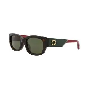 Gucci Round-frame Recycled Acetate Sunglasses 'havana/red/green - Brown