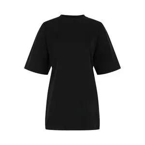 Balenciaga Medium Fit Crystal Embellished Logo T-shirt /silver