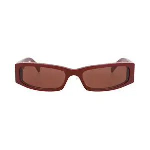 Gucci Square-frame Recycled Acetate Sunglasses 'burgundy/brown - Red