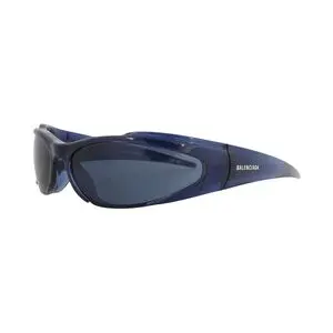Balenciaga Shield-frame Bio Injection Sunglasses - Blue