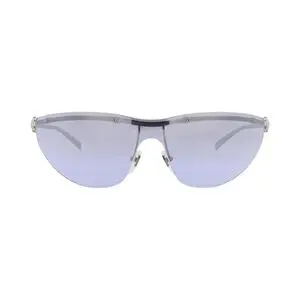 Gucci Shield-frame Metal Sunglasses /violet - Silver