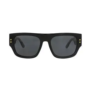 Gucci Square-frame Recycled Acetate Sunglasses /grey - Black