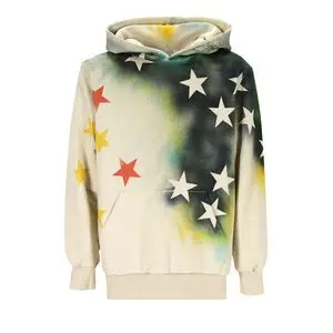Palm Angels Sprayed Stars Hoodie - White
