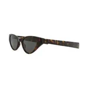 Saint Laurent Cat Eye-frame Recycled Acetate Sunglasses 'havana/grey - Brown