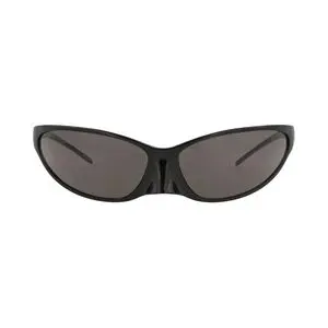 Balenciaga Shield-frame Aluminum Sunglasses /grey - Black