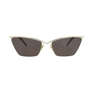 Saint Laurent Cat Eye-frame Metal Sunglasses - Gold