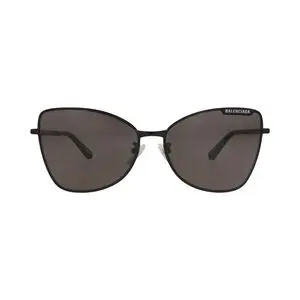 Balenciaga Cat Eye-frame Metal Sunglasses /grey - Black