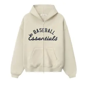 Fear Of God Mlb Full Zip Sport Hoodie - Cream