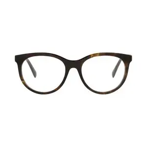 Gucci Round-frame Optical Frames 'havana/transparent - Brown