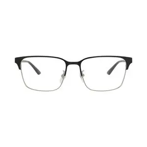 Gucci Square-frame Optical Frames 'ruthenium/black/transparent - Silver