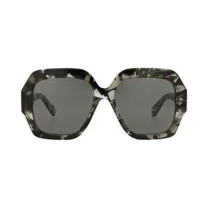 Chloé Square-frame Recycled Acetate Sunglasses /grey - Green