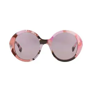 Gucci Round-frame Recycled Acetate Sunglasses - Pink