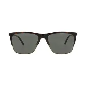 Saint Laurent Square-frame Bio Injection Sunglasses 'havana/grey - Brown