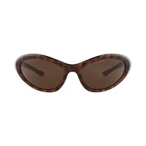 Balenciaga Shield-frame Bio Injection Sunglasses 'havana - Brown