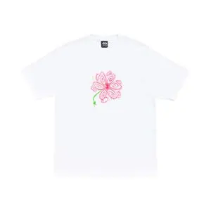 StÜssy S Flower Tee - White