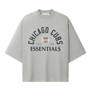 Fear Of God Cubs National League Merch Tee 'concrete Heather - Grey