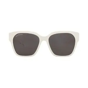 Balenciaga Square-frame Acetate Sunglasses 'ivory/grey - Cream