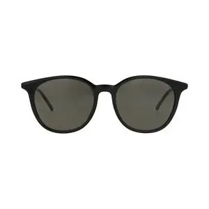 Gucci Round-frame Acetate Sunglasses /ruthenium/grey - Black