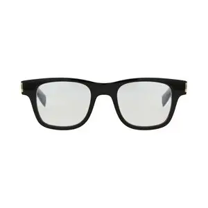 Saint Laurent Square-frame Acetate Sunglasses /transparent - Black