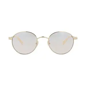 Gucci Round-frame Metal Sunglasses /transparent - Gold