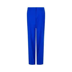 Alexander McQueen Wide-leg Wool Trousers - Blue