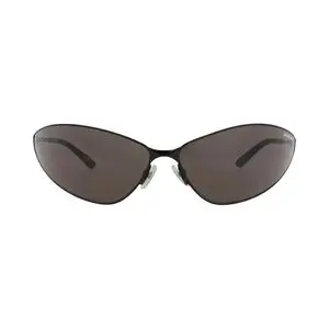 Balenciaga Shield-frame Metal Sunglasses /grey - Black