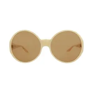 Gucci Round Frame Acetate Sunglasses - Cream