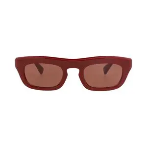 Gucci Square-frame Recycled Acetate Sunglasses 'burgundy/brown - Red
