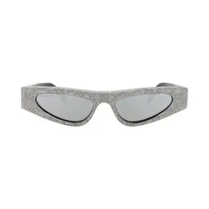 Gucci Cat Eye-frame Recycled Acetate Sunglasses /silver - Black
